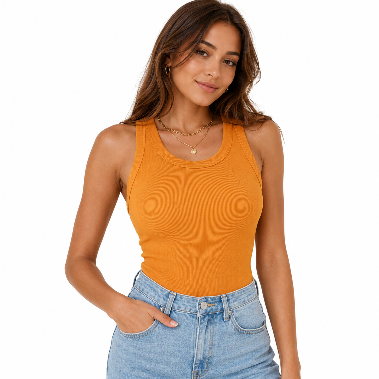 Slim Vest with Built-In Bra – Colljoo